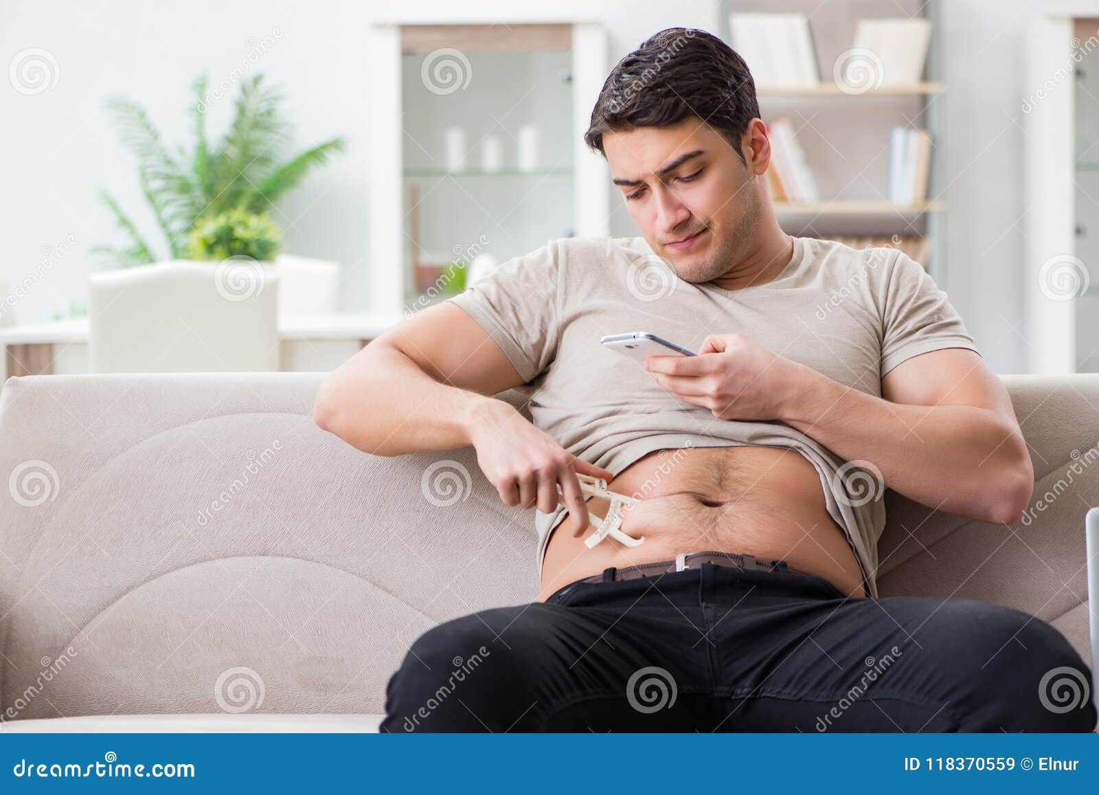 The Man Measuring Body Fat with Calipers Stock Image - Image of fast ...