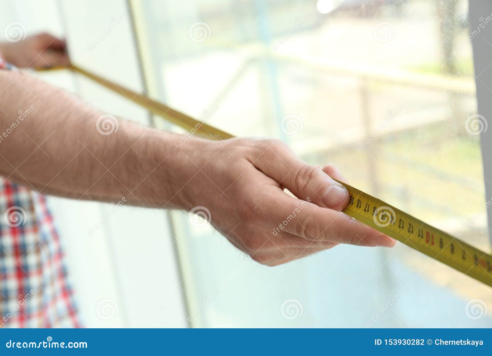 Man Measuring Window, Closeup View Stock Photo - Image of house ... Man Measuring Window, Closeup View Stock Photo - Image of house ...