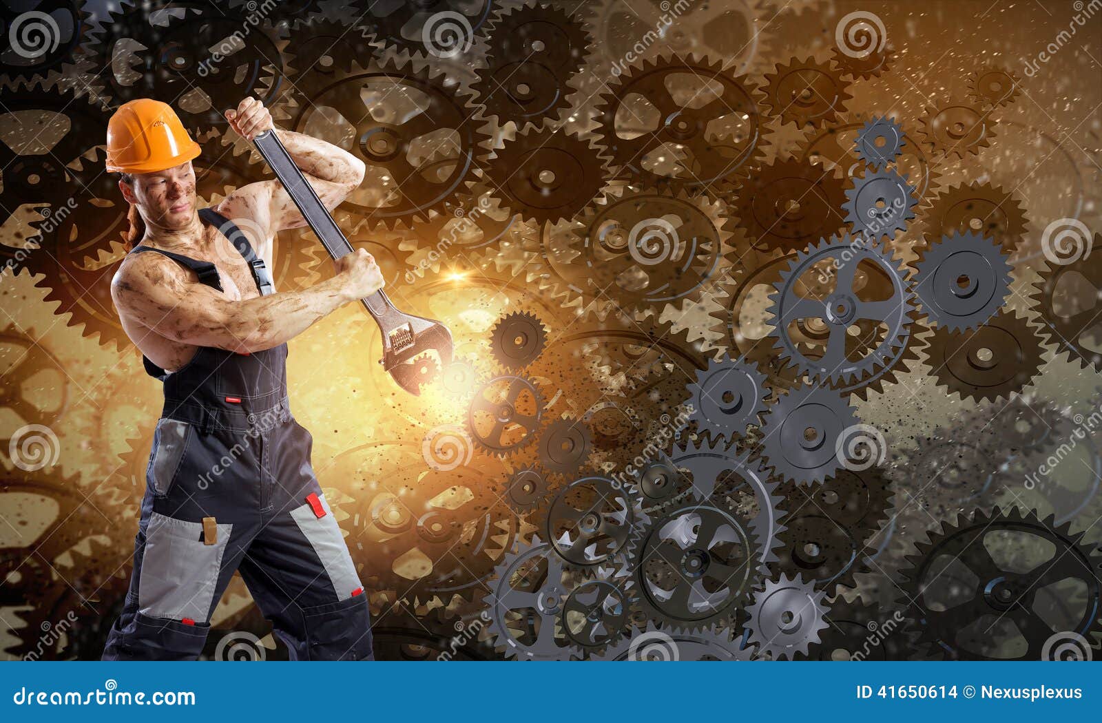 Man mechanic stock photo. Image of mechanical, power - 41650614