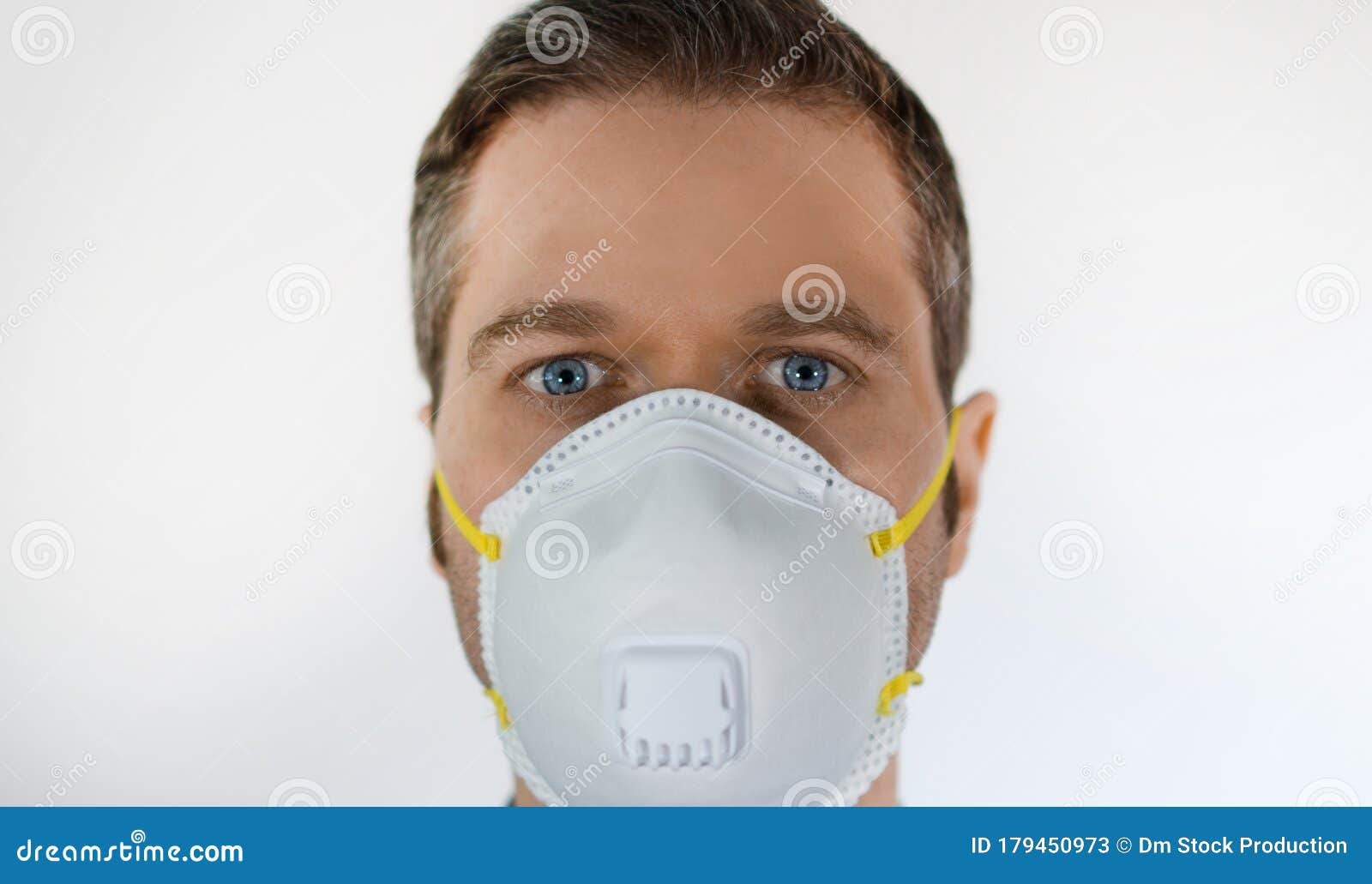 Man in medical mask. stock image. Image of danger, isolated - 179450973