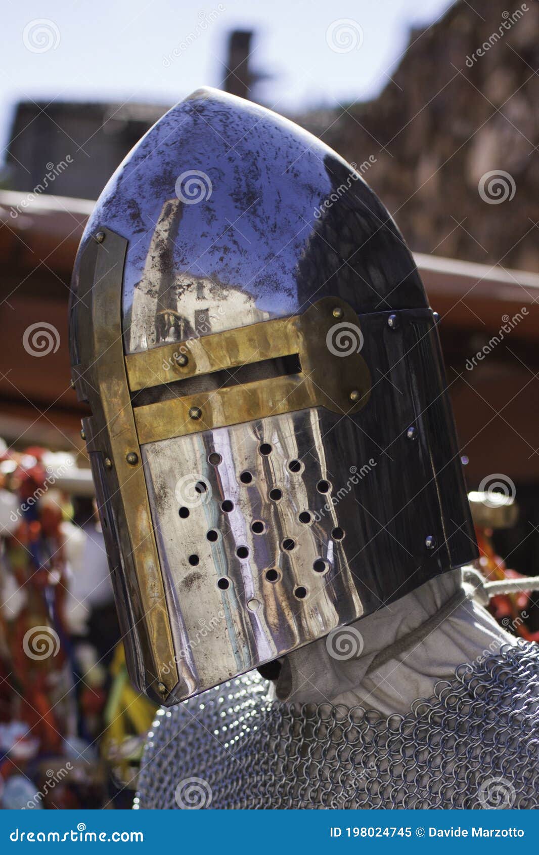 Medieval Helm And Crossed Swords Stock Photo | CartoonDealer.com #9811920