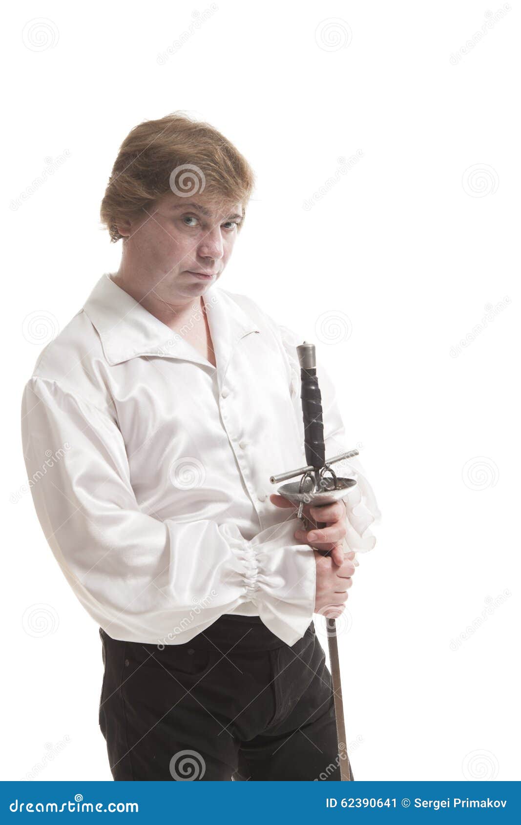 Man in Medieval Clothes with Sword Stock Image - Image of historical ...
