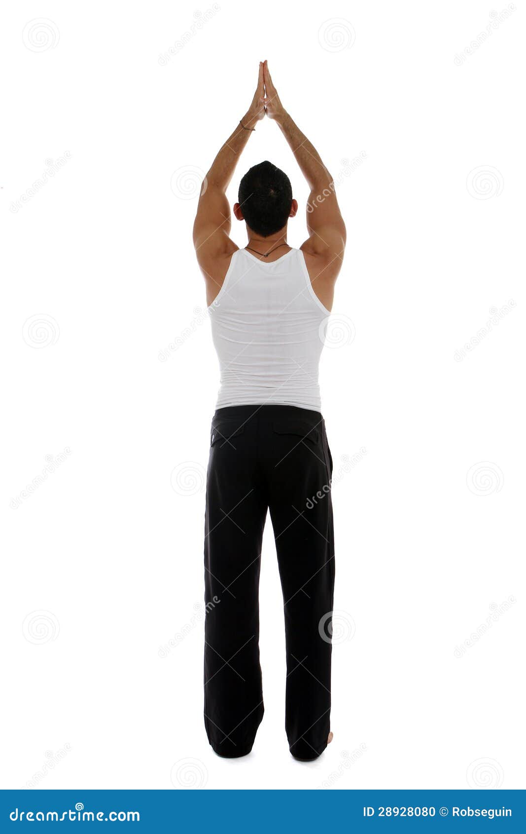 Man meditating stock photo. Image of athletic, muscles - 28928080