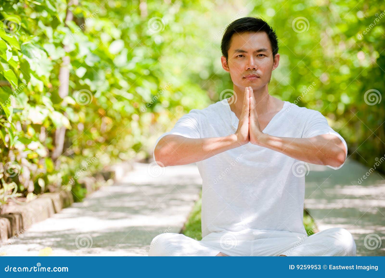 Man Meditating stock image. Image of male, meditation - 9259953