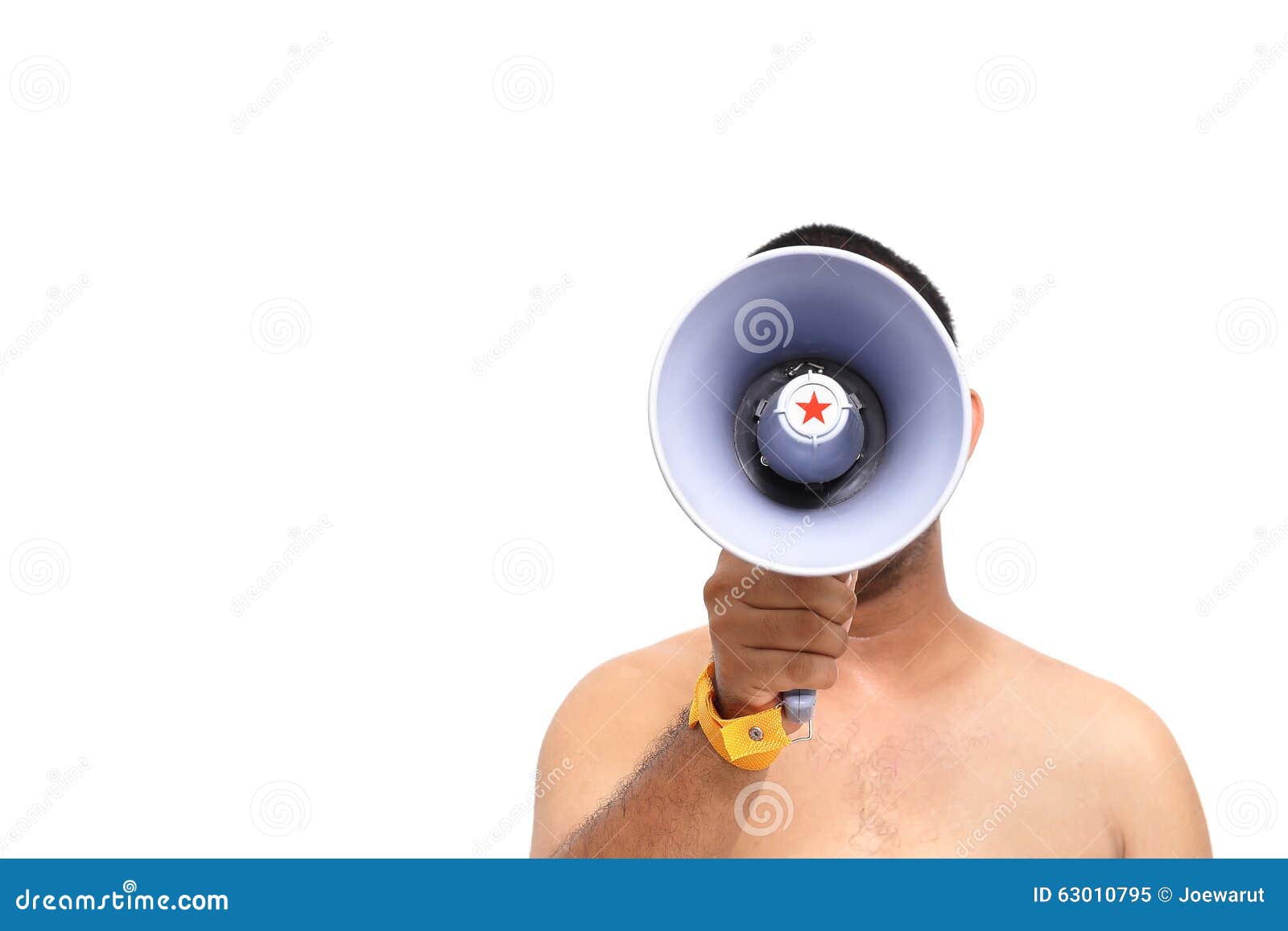 Man megaphone stock image. Image of person, message, yelling - 63010795