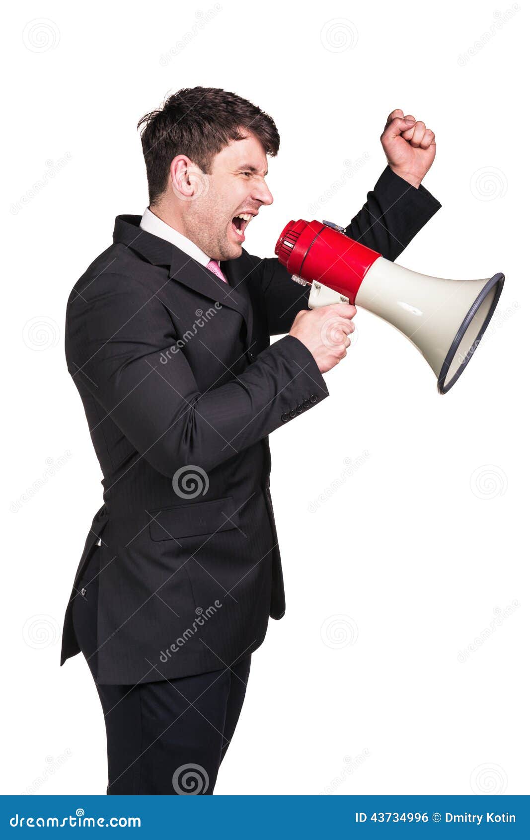 Man with megaphone stock photo. Image of communication - 43734996