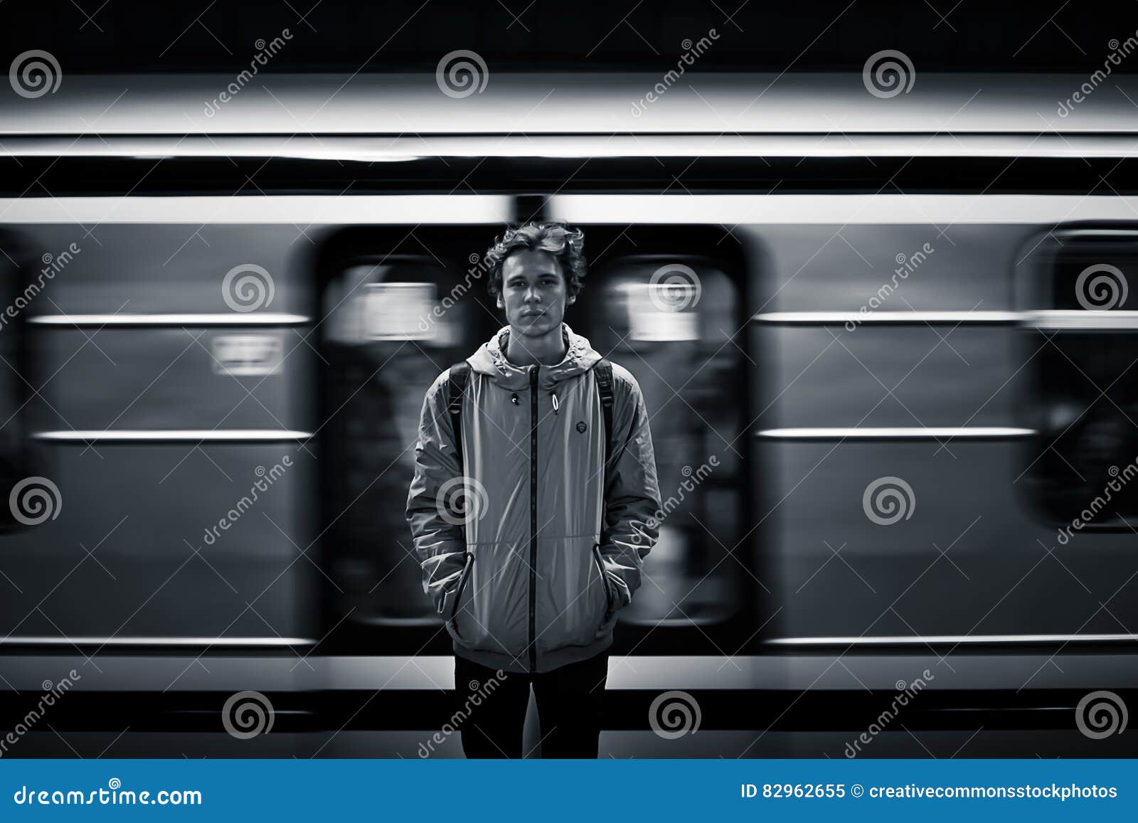 Man At Metro Station Picture. Image: 82962655