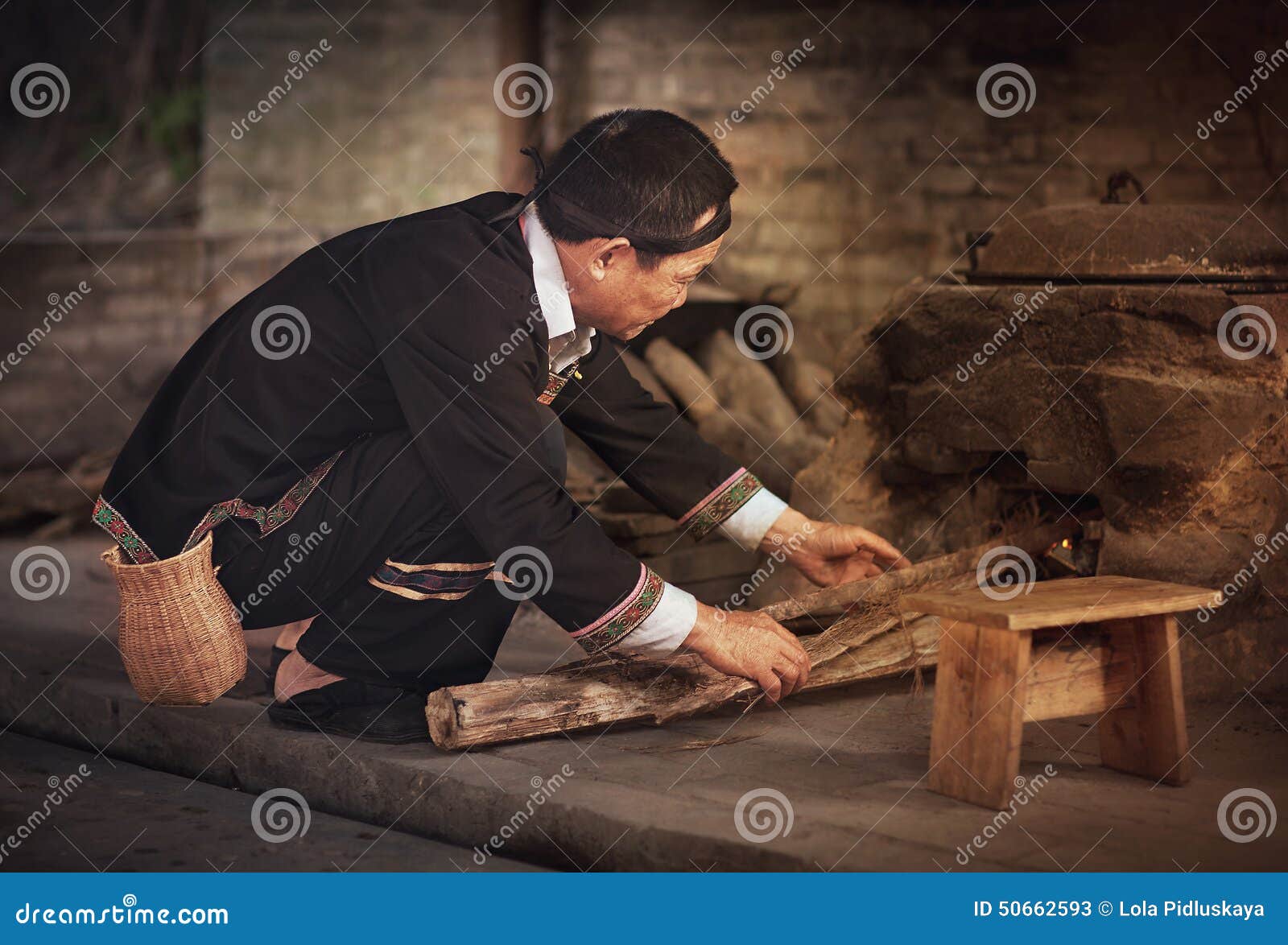 The man Miao tribe editorial stock photo. Image of china - 50662593