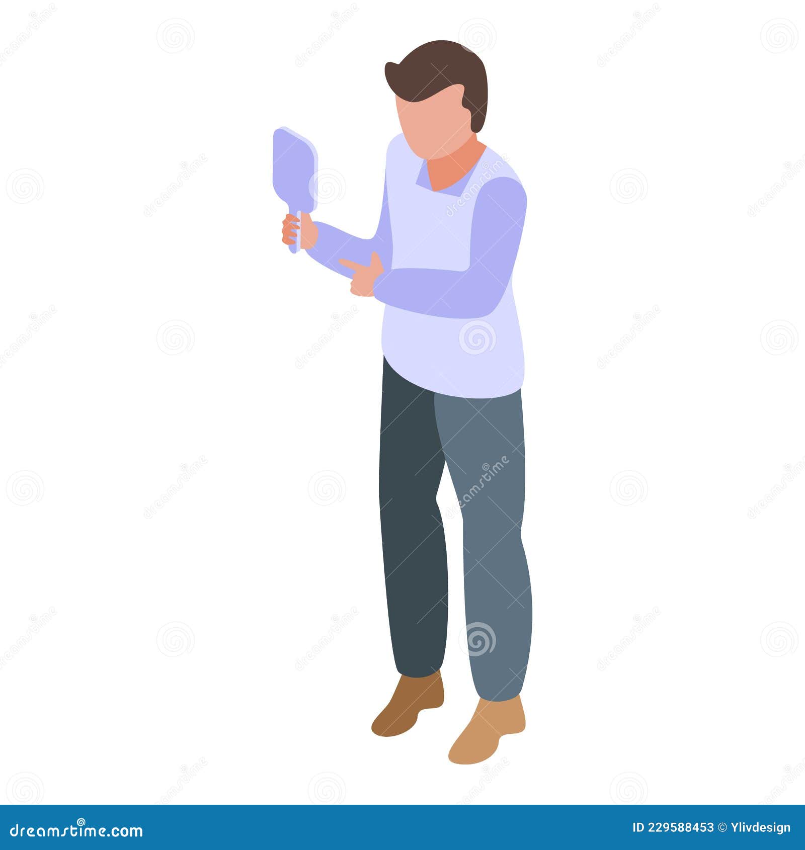 Selfish Boss And His Servants, Vector Cartoon Stick Figure Illustration ...