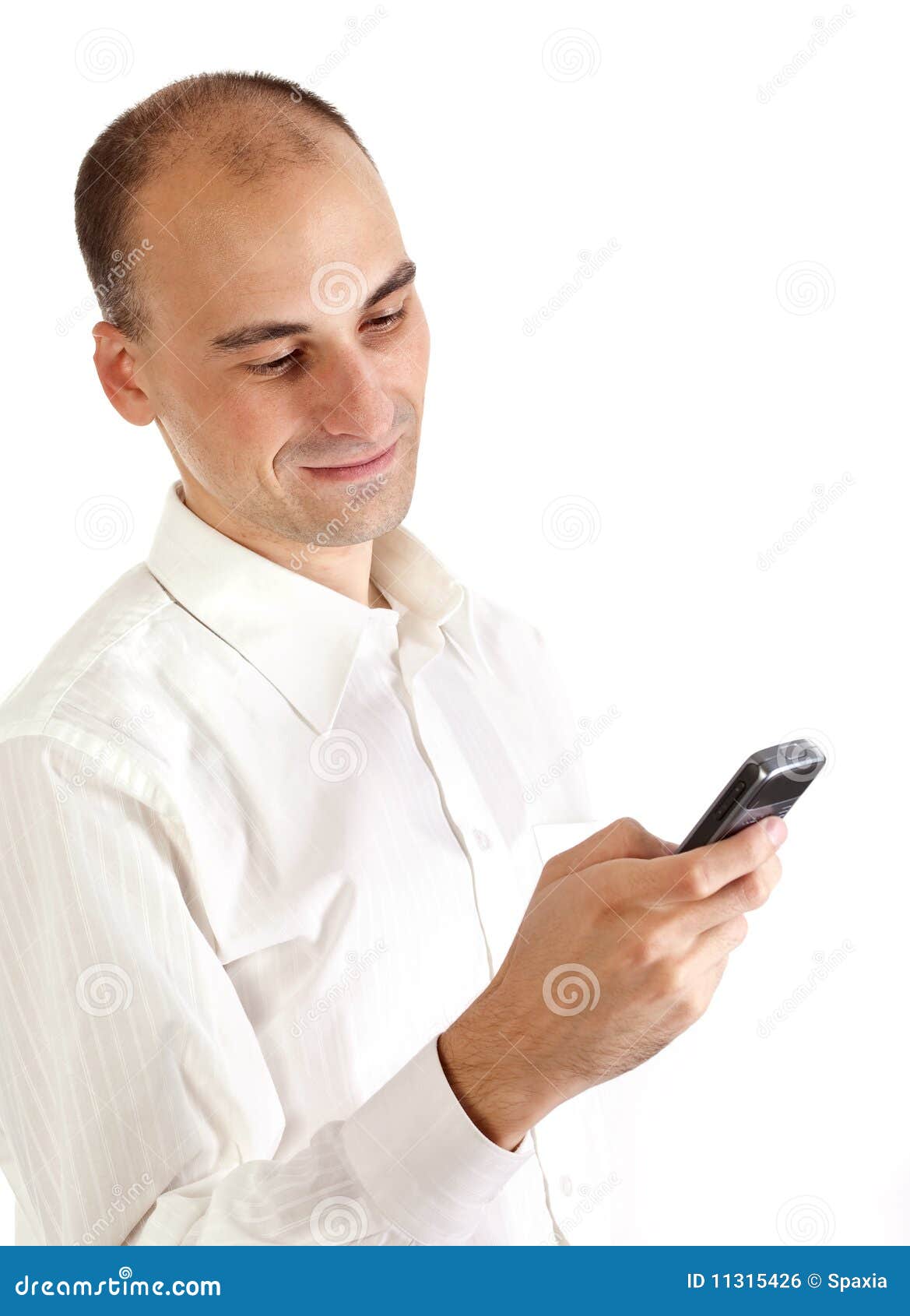 Man with mobile phone stock photo. Image of communications - 11315426