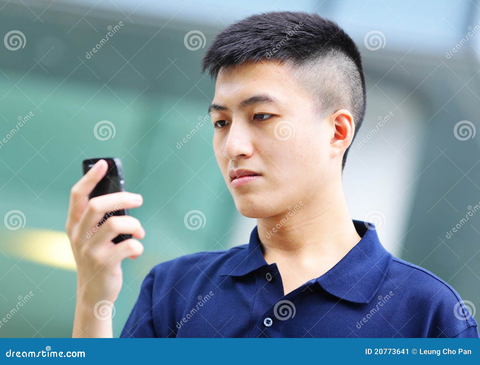 Man with mobile phone stock image. Image of happy, adult - 20773641