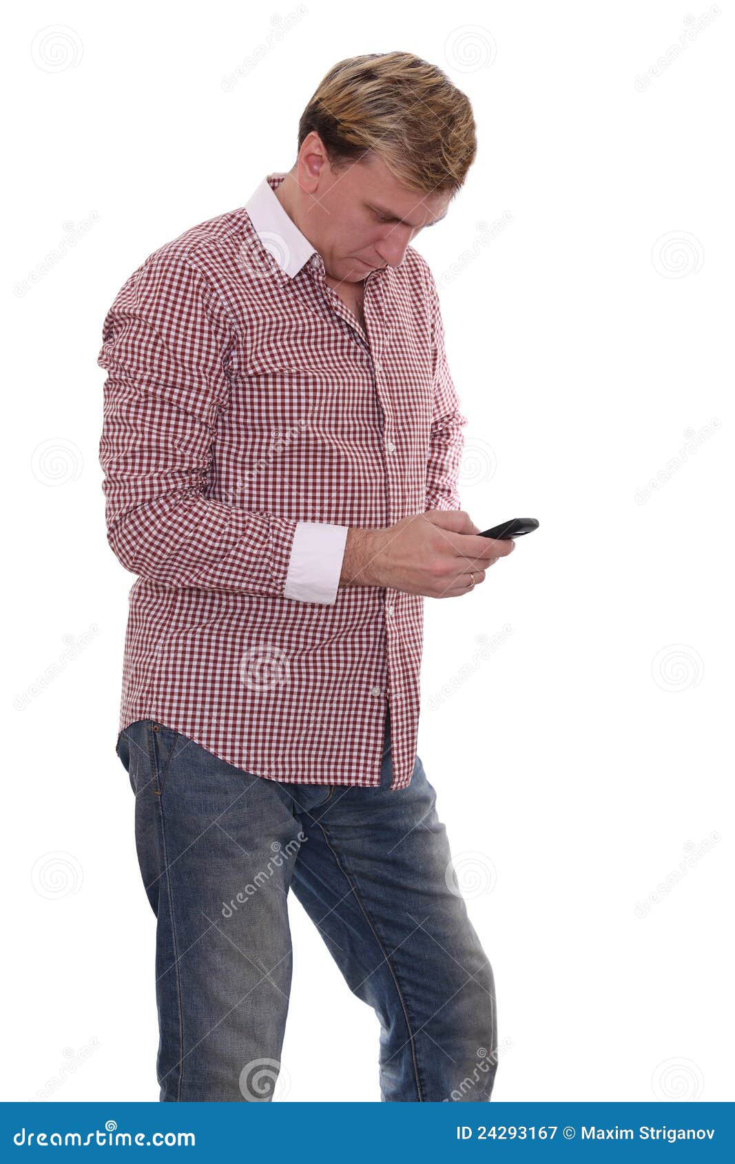 A man with mobile phone stock image. Image of search - 24293167