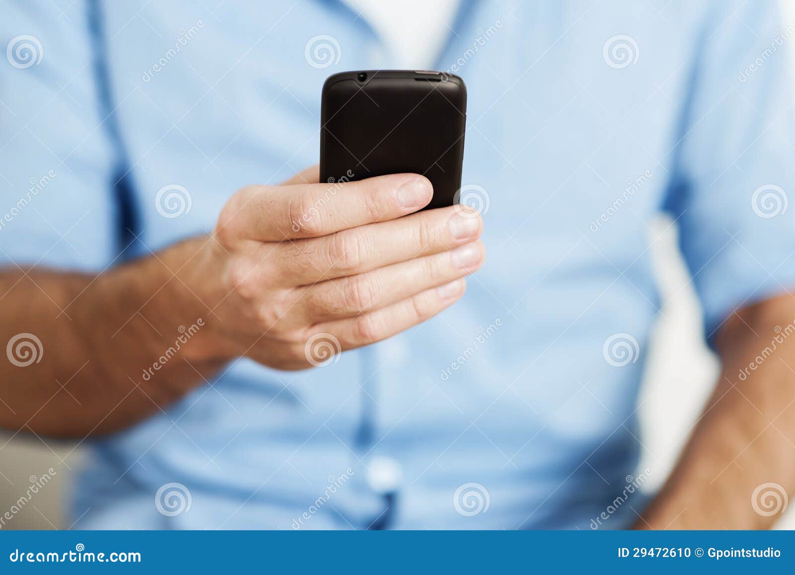 Man with mobile phone stock photo. Image of move, contemporary - 29472610