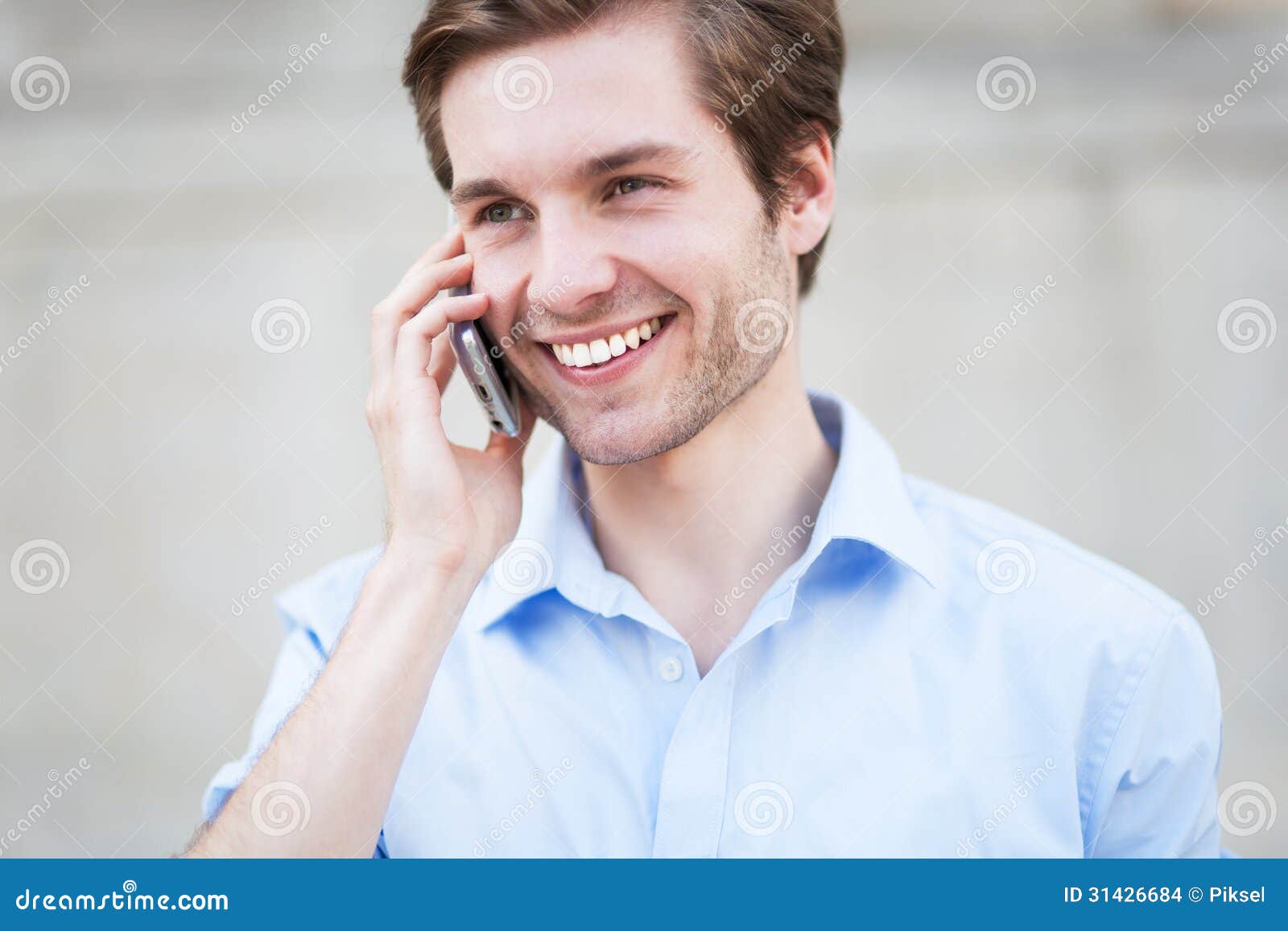 Man with mobile phone stock photo. Image of mobile, male - 31426684