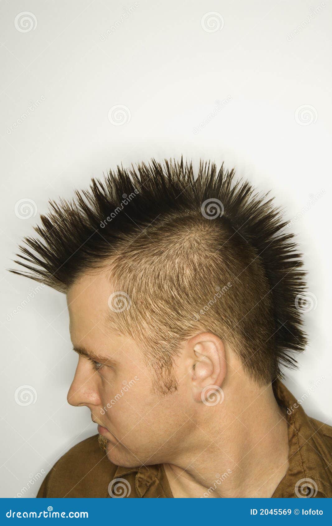 Man with mohawk. stock image. Image of male, adult, image - 2045569