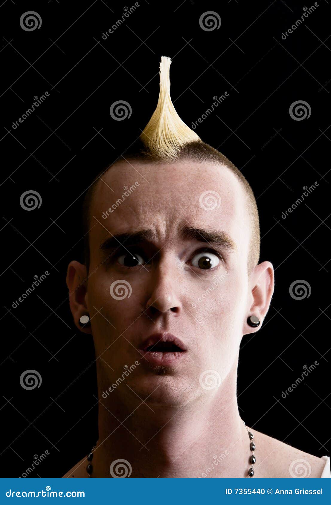 Man with Mohawk stock photo. Image of mohawk, punk, face - 7355440