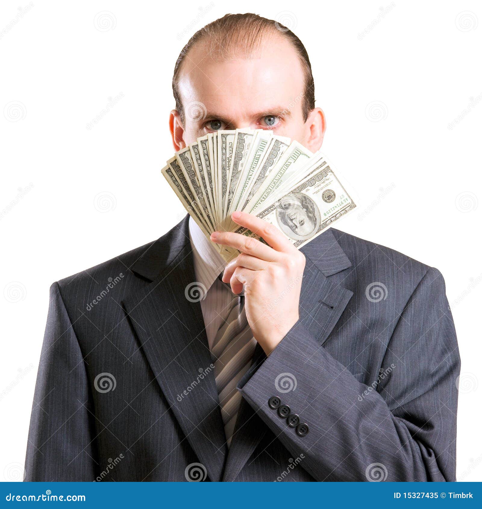 A man with money stock image. Image of paper, manager - 15327435