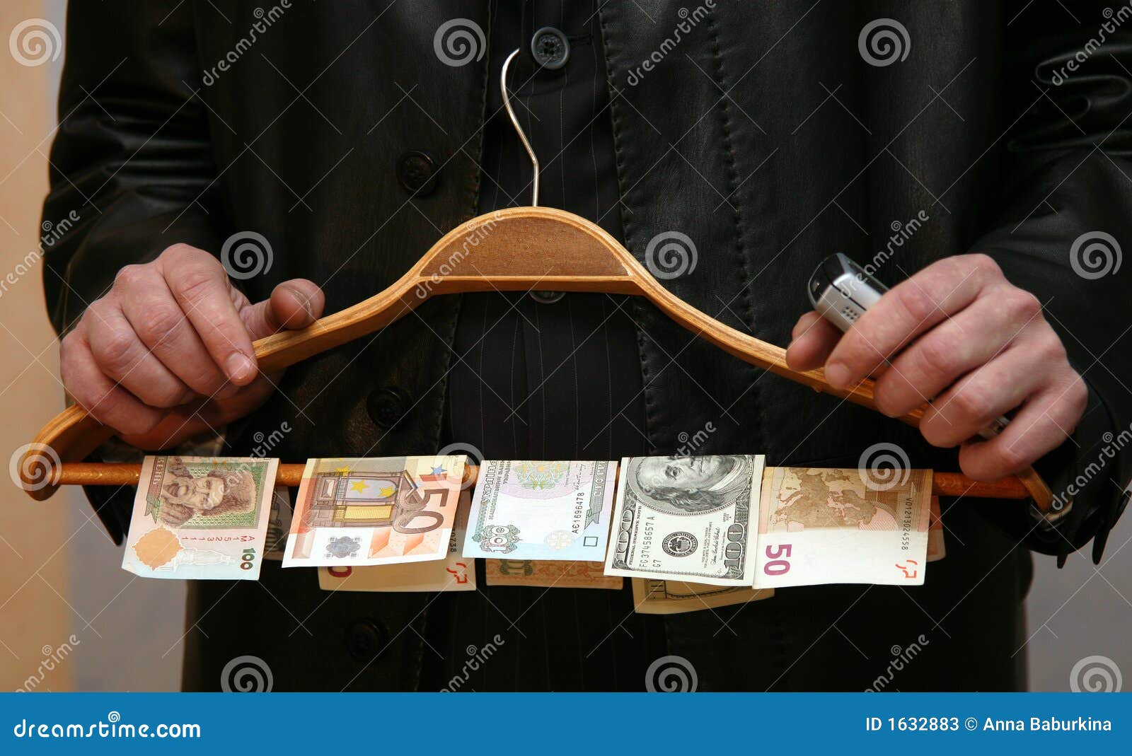 A man with money stock image. Image of finance, budget - 1632883