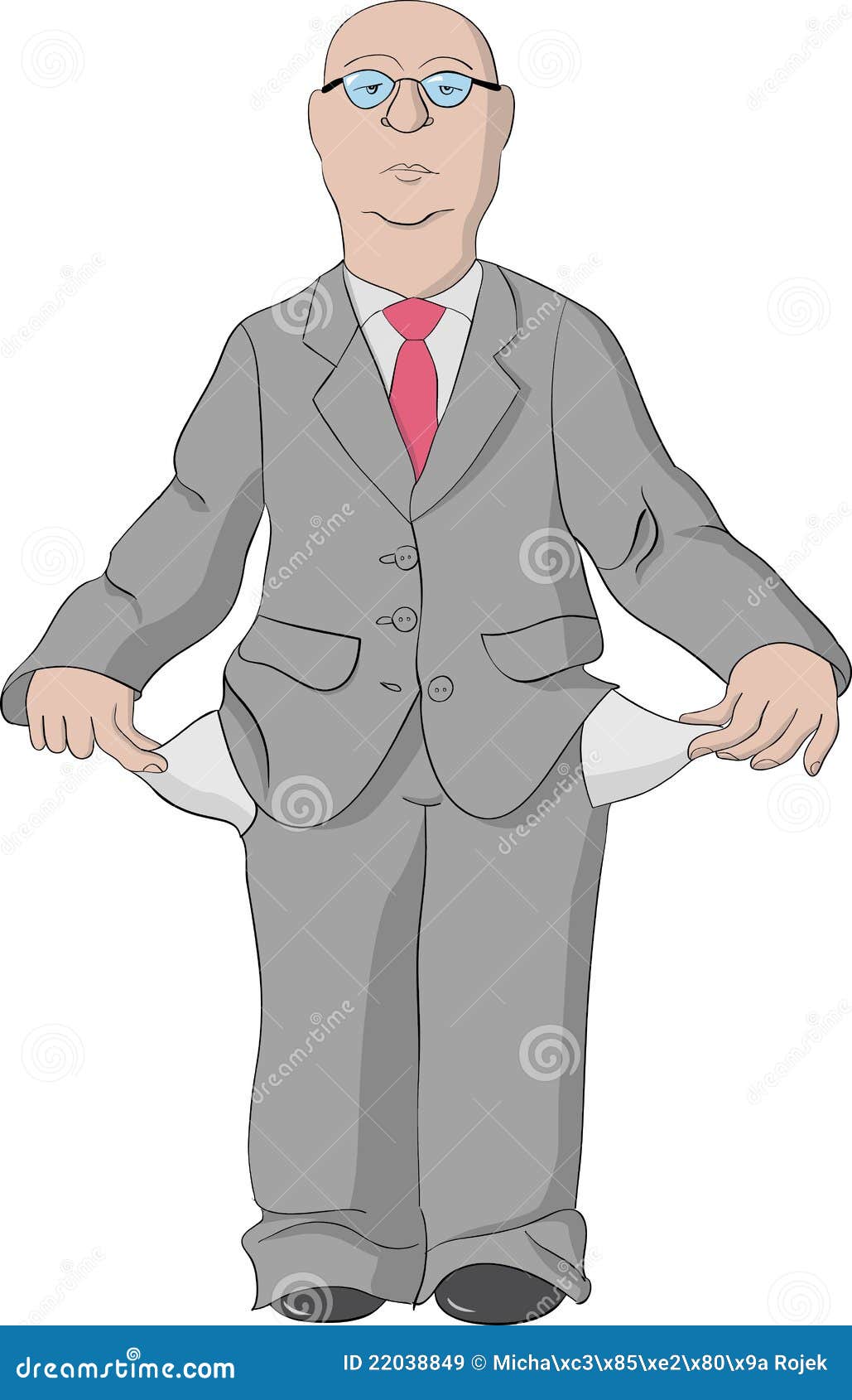 A man without money stock vector. Illustration of difficulty - 22038849