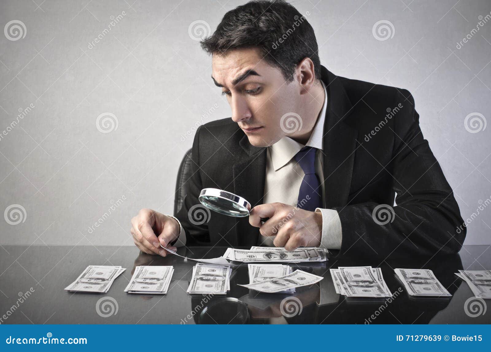 Man with money stock image. Image of business, bills - 71279639