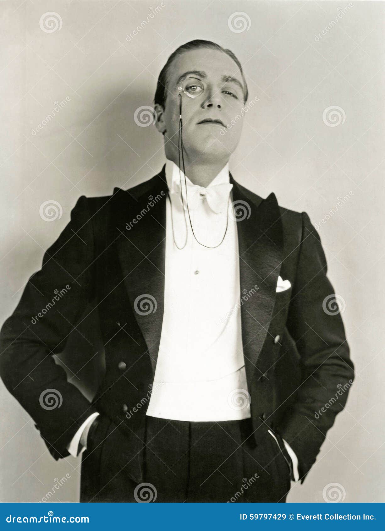 Man with monocle stock image. Image of hands, confident - 59797429