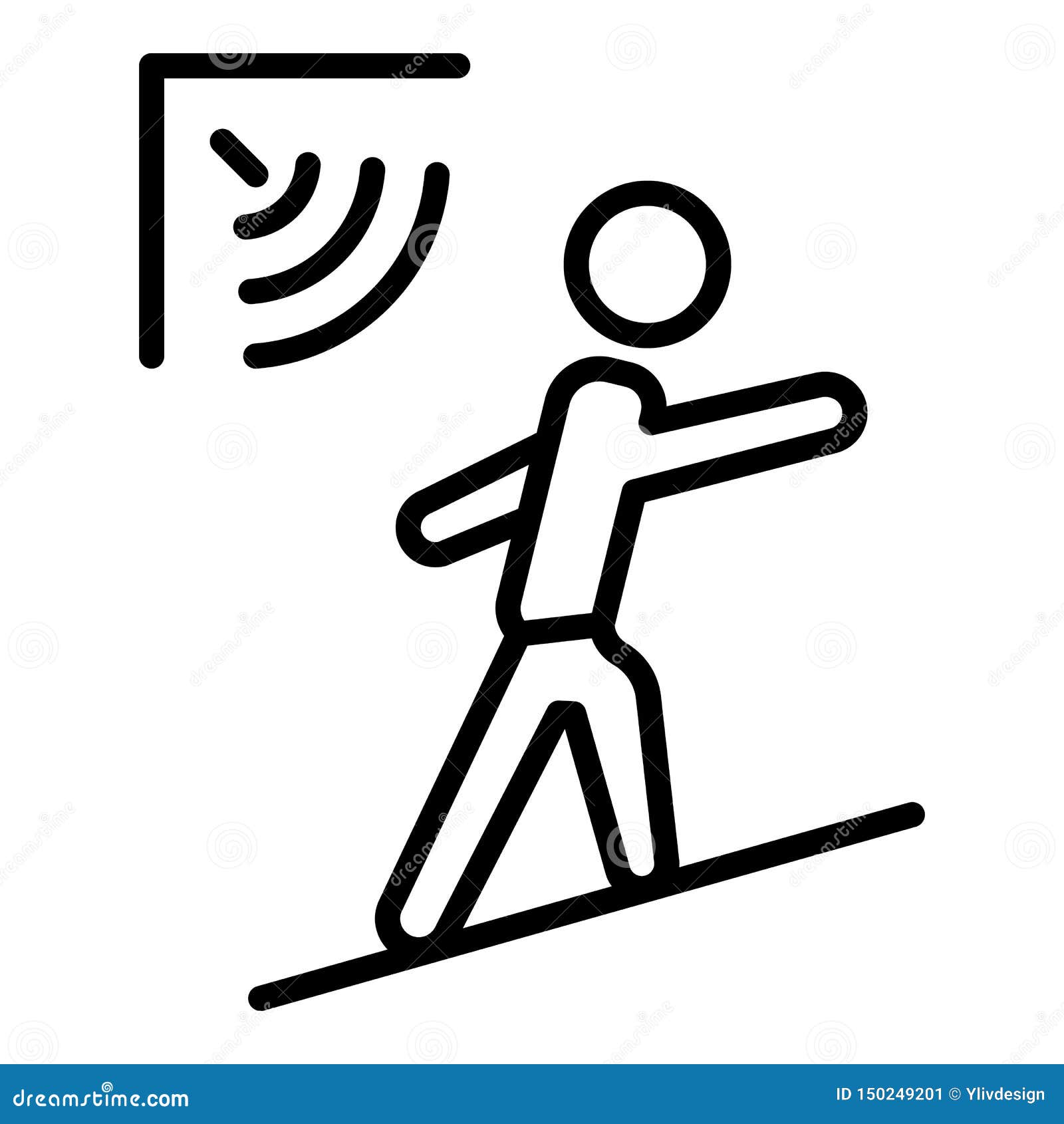 Man Motion Sensor Icon, Outline Style Stock Vector - Illustration of ... Man Motion Sensor Icon, Outline Style Stock Vector - Illustration of ...