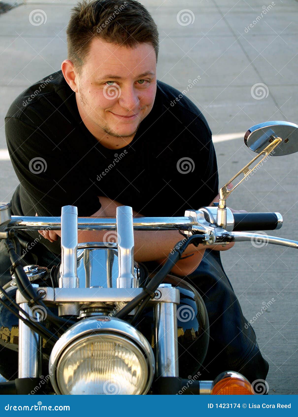 Man on a motorcycle stock photo. Image of person, bike - 1423174