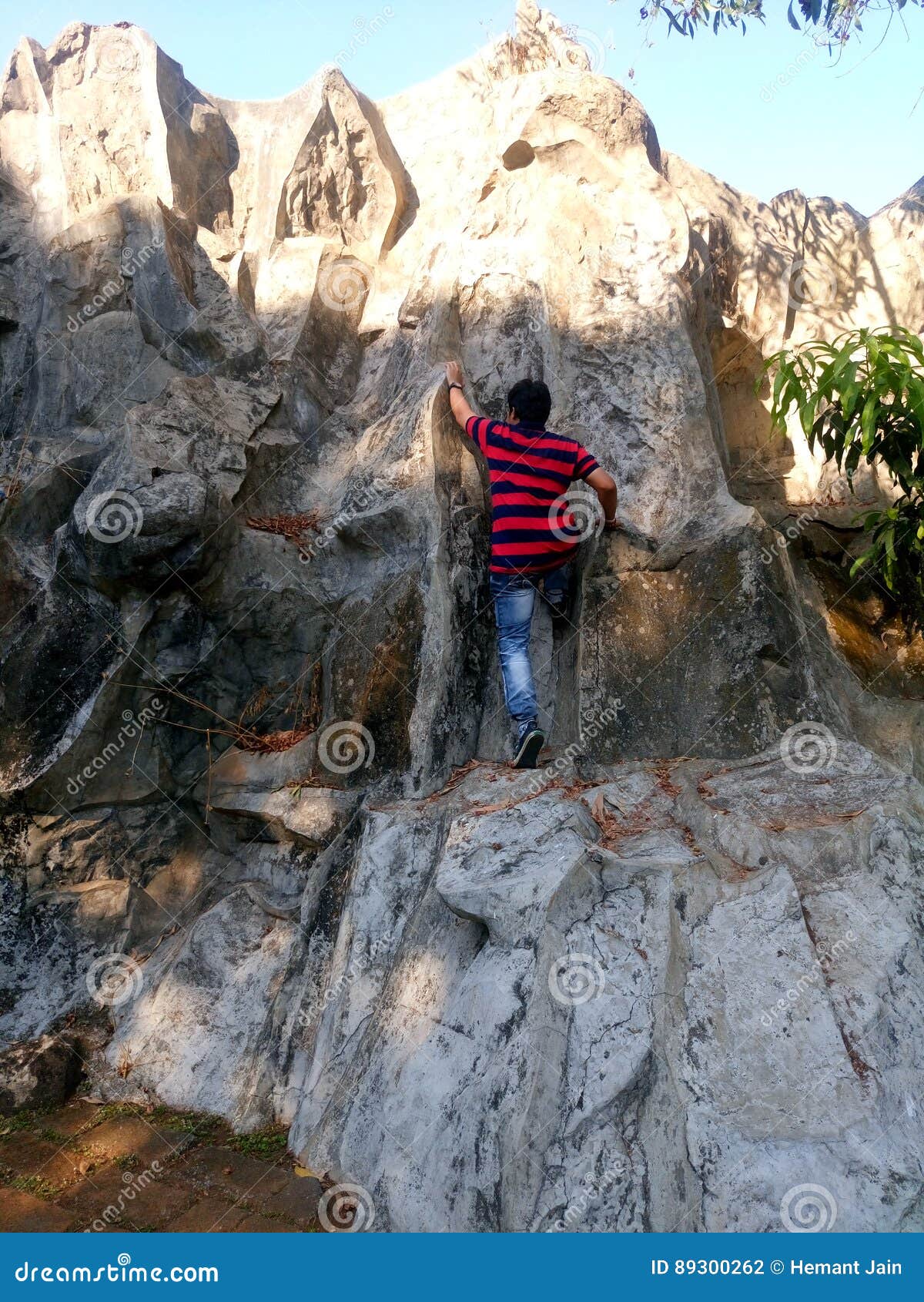 Man mountain climbing stock photo. Image of risk, hiker - 89300262