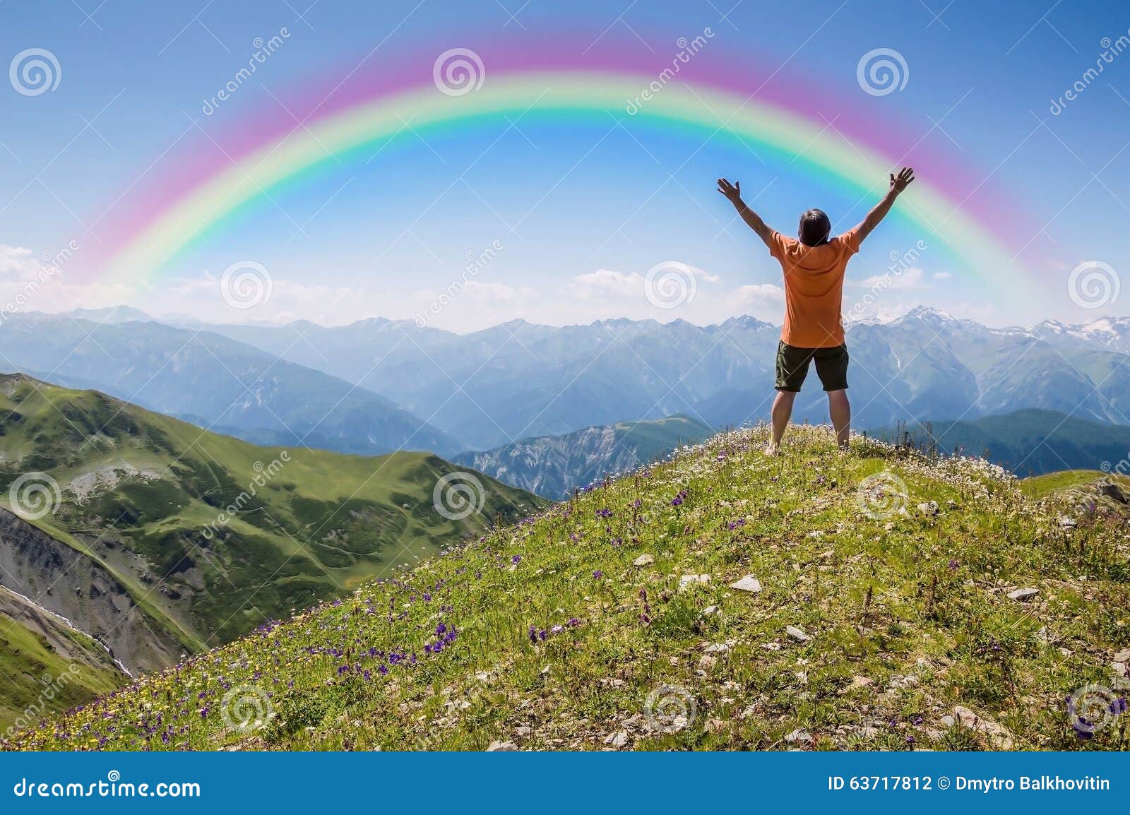 Mountain Rainbow Stock Photos - Royalty Free Images