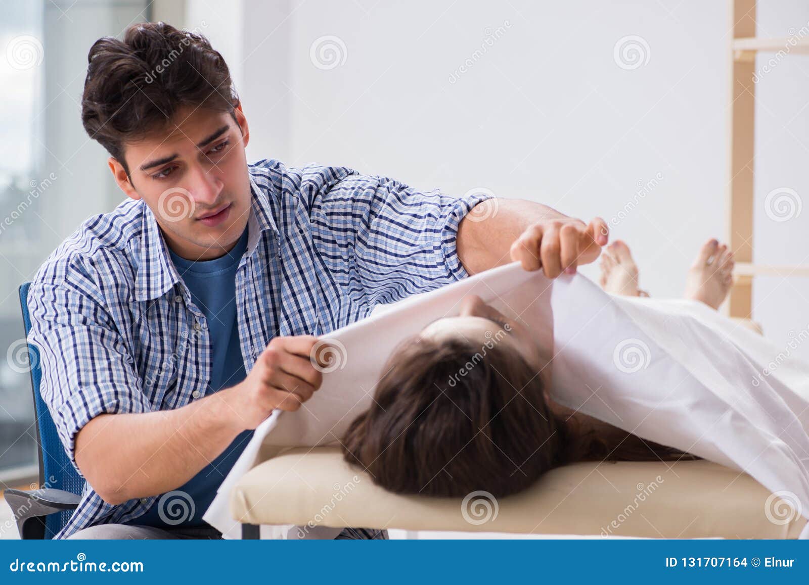 The Man Mourning His Dead Wife Stock Photo - Image of cadaver, hospital ...