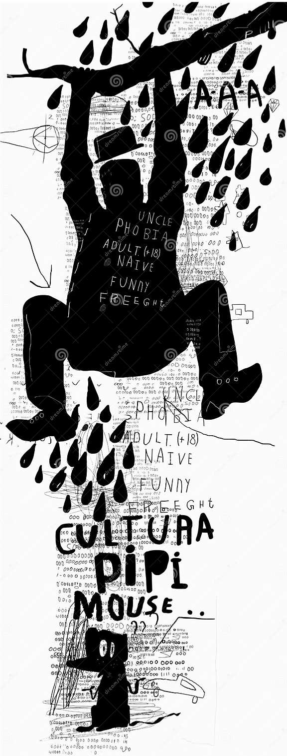 Man and mouse stock vector. Illustration of mouse, gentleman - 110353663