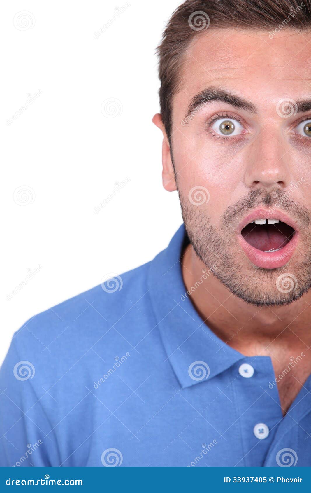 Man with mouth open stock image. Image of glamour, person - 33937405