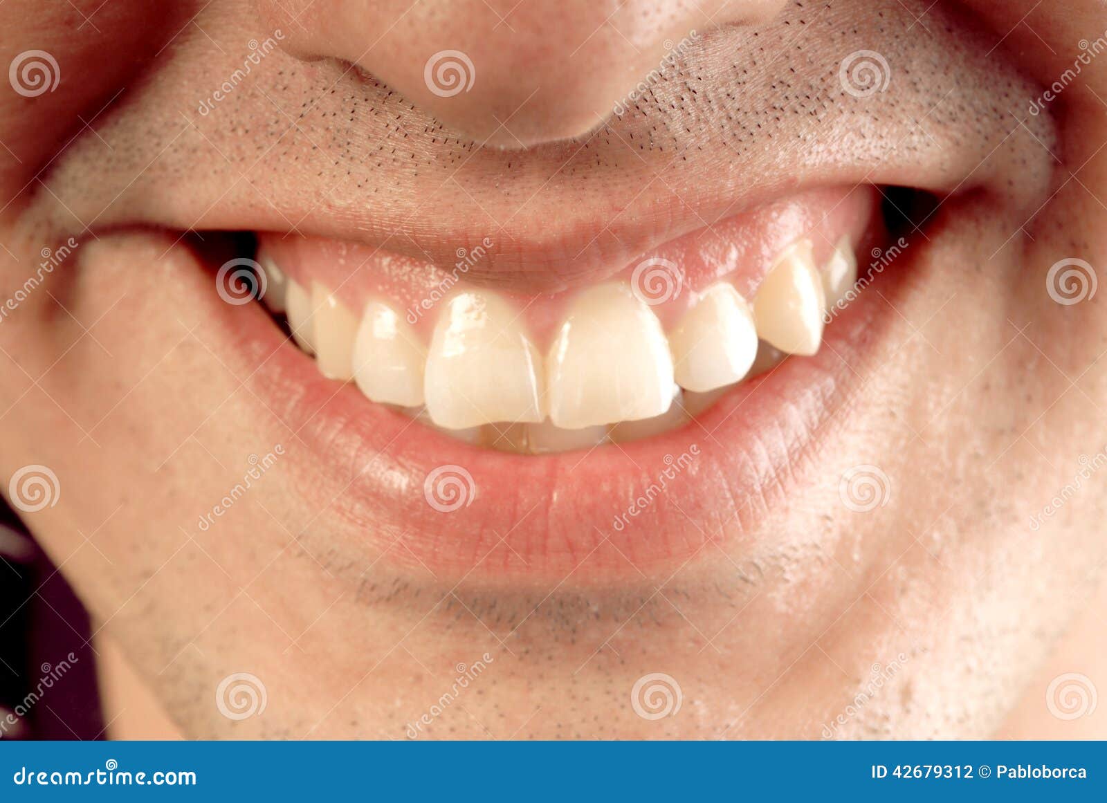 Man Mouth smiling stock photo. Image of beard, teeths - 42679312