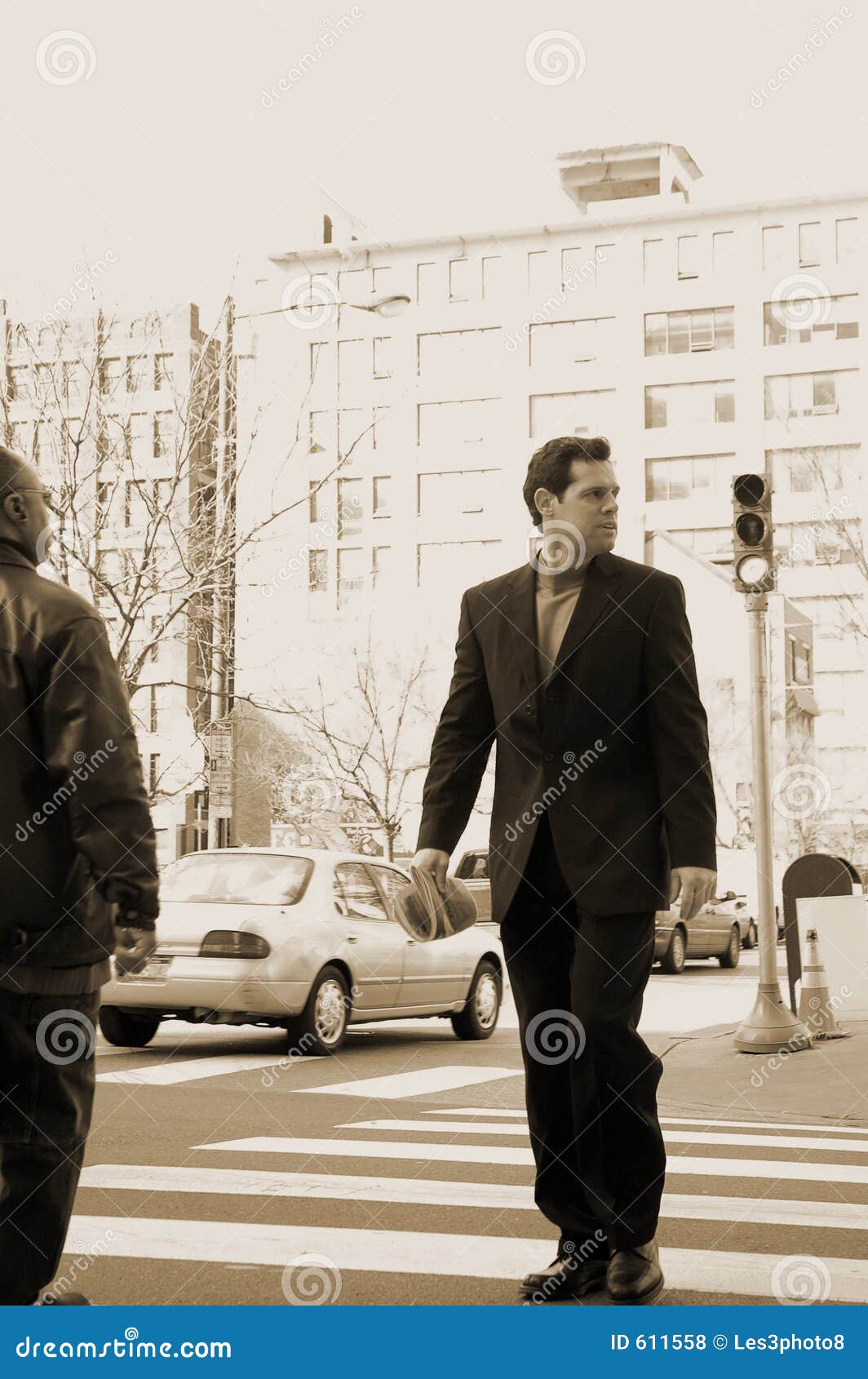 Man on the move stock photo. Image of crossing, news, green - 611558