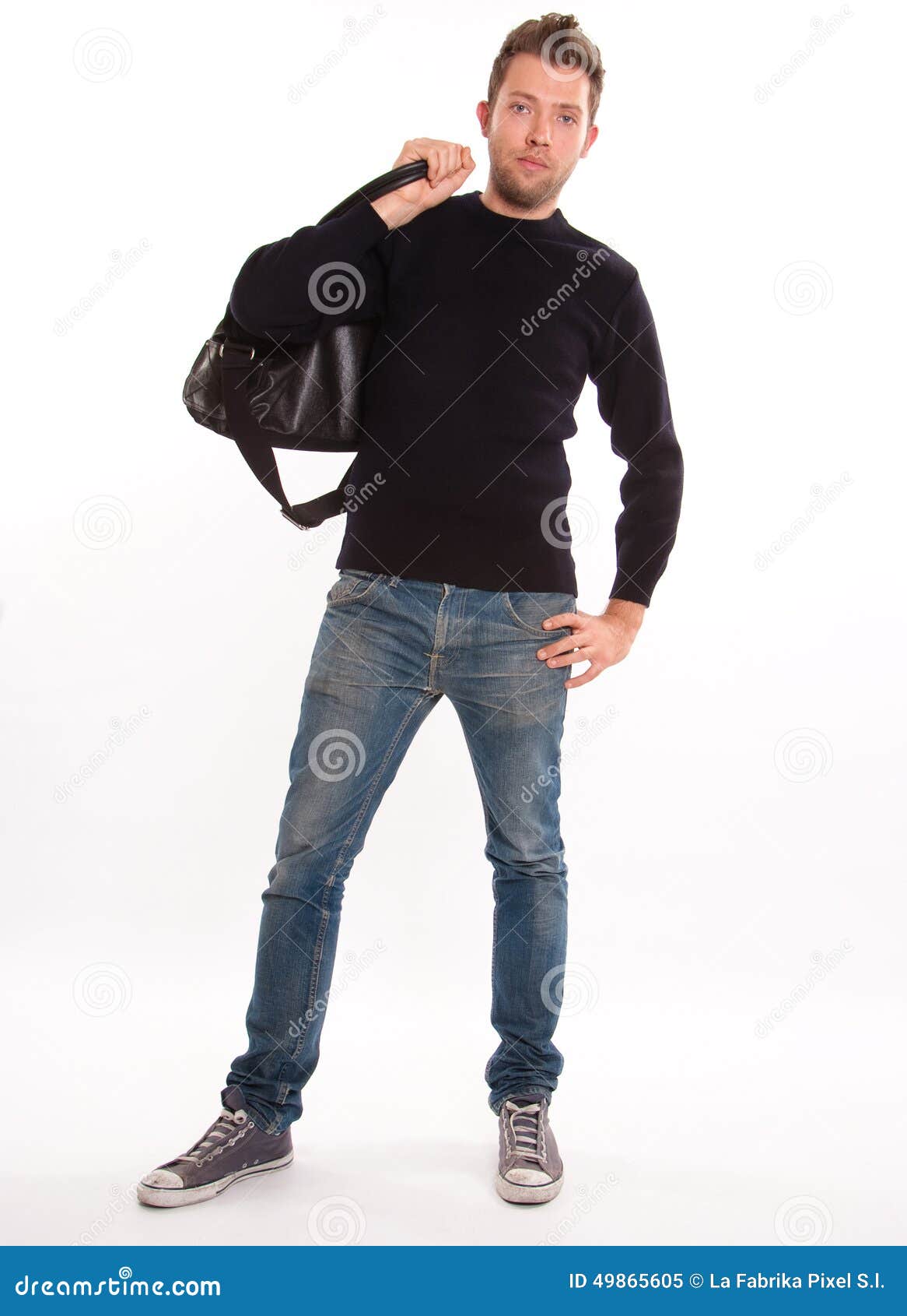 Man on the move stock image. Image of black, trip, adult - 49865605