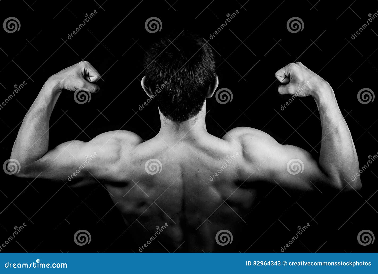 Man In Muscle Back View Picture. Image: 82964343