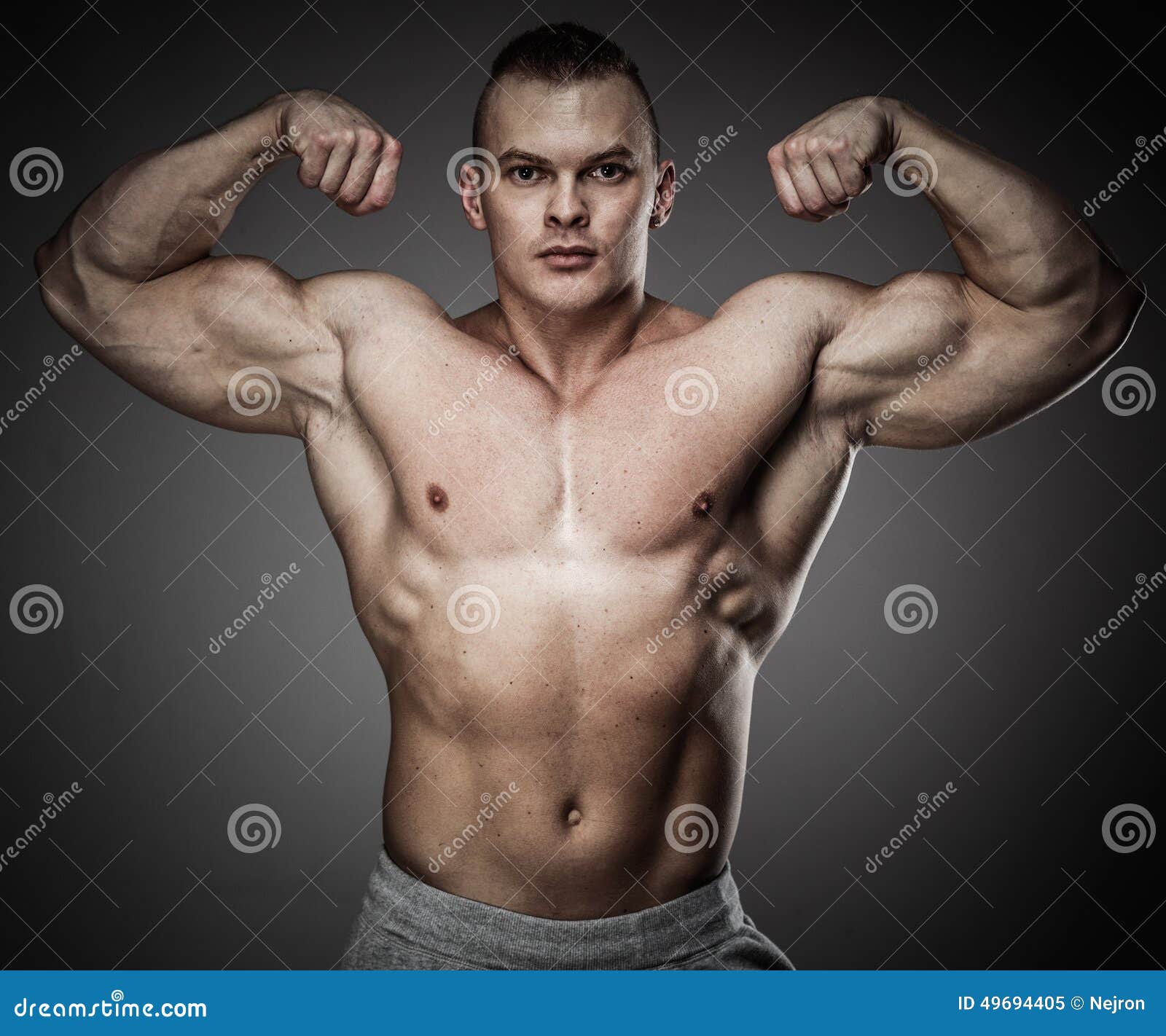 Man with muscular torso stock image. Image of active - 49694405