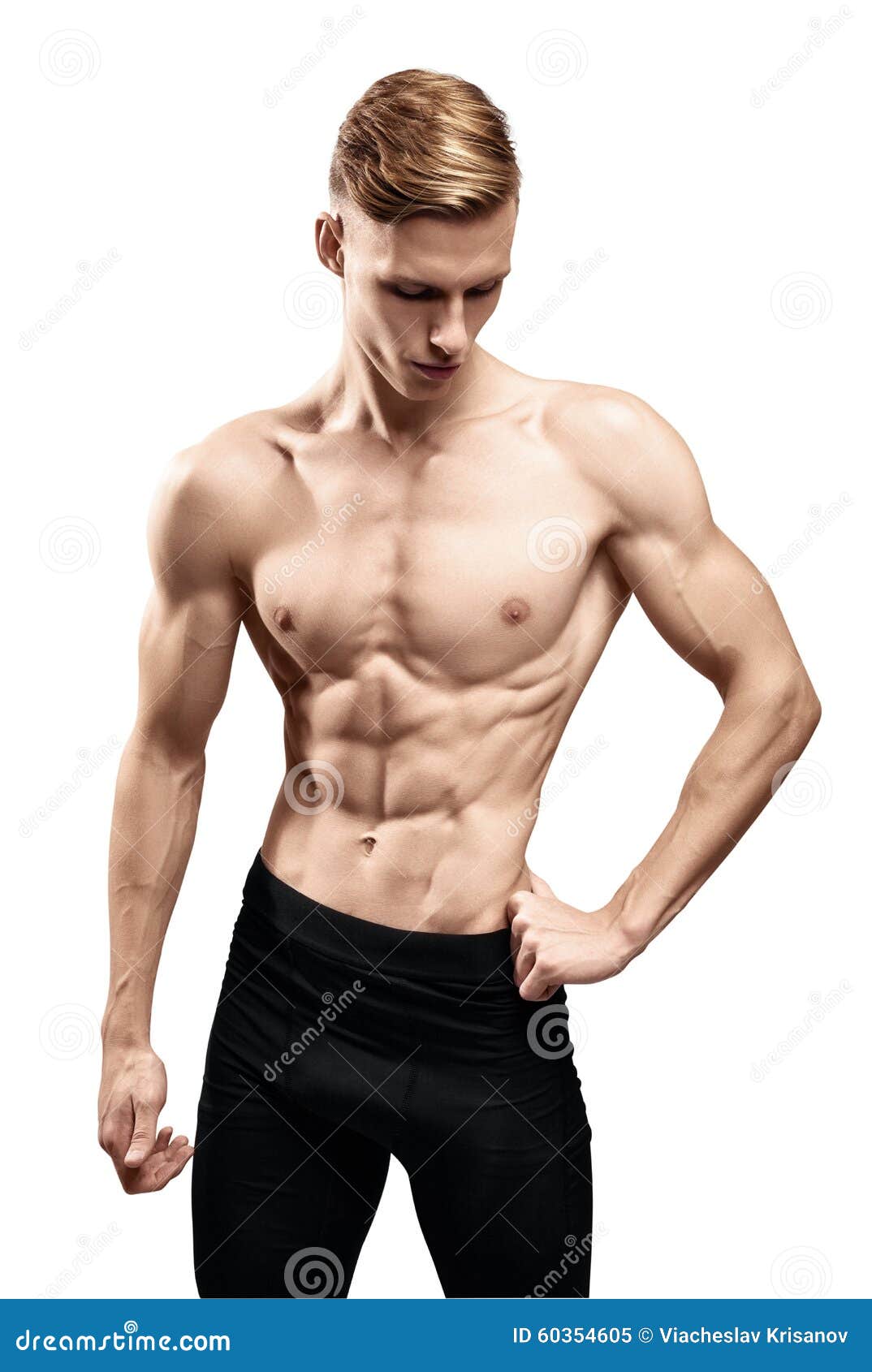 Man with muscular torso stock image. Image of exercise - 60354605