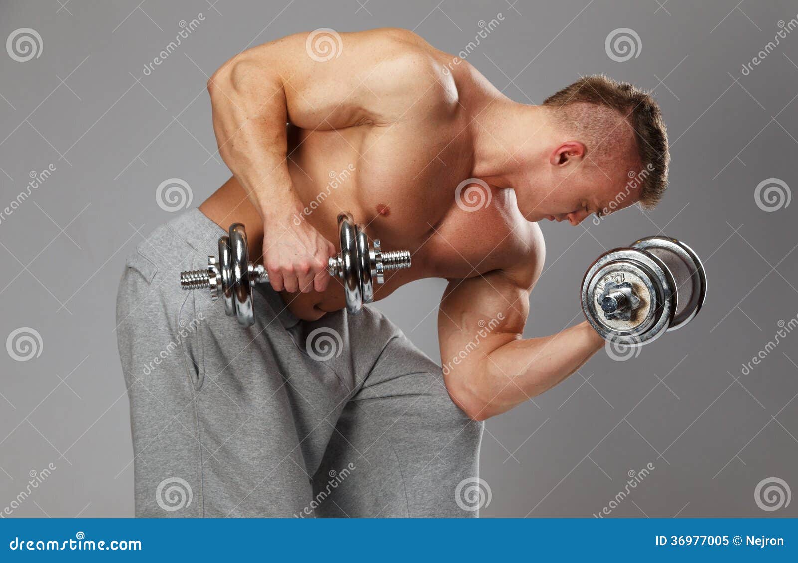 Man with Muscular Torso Posing Stock Image - Image of healthy, fitness ...