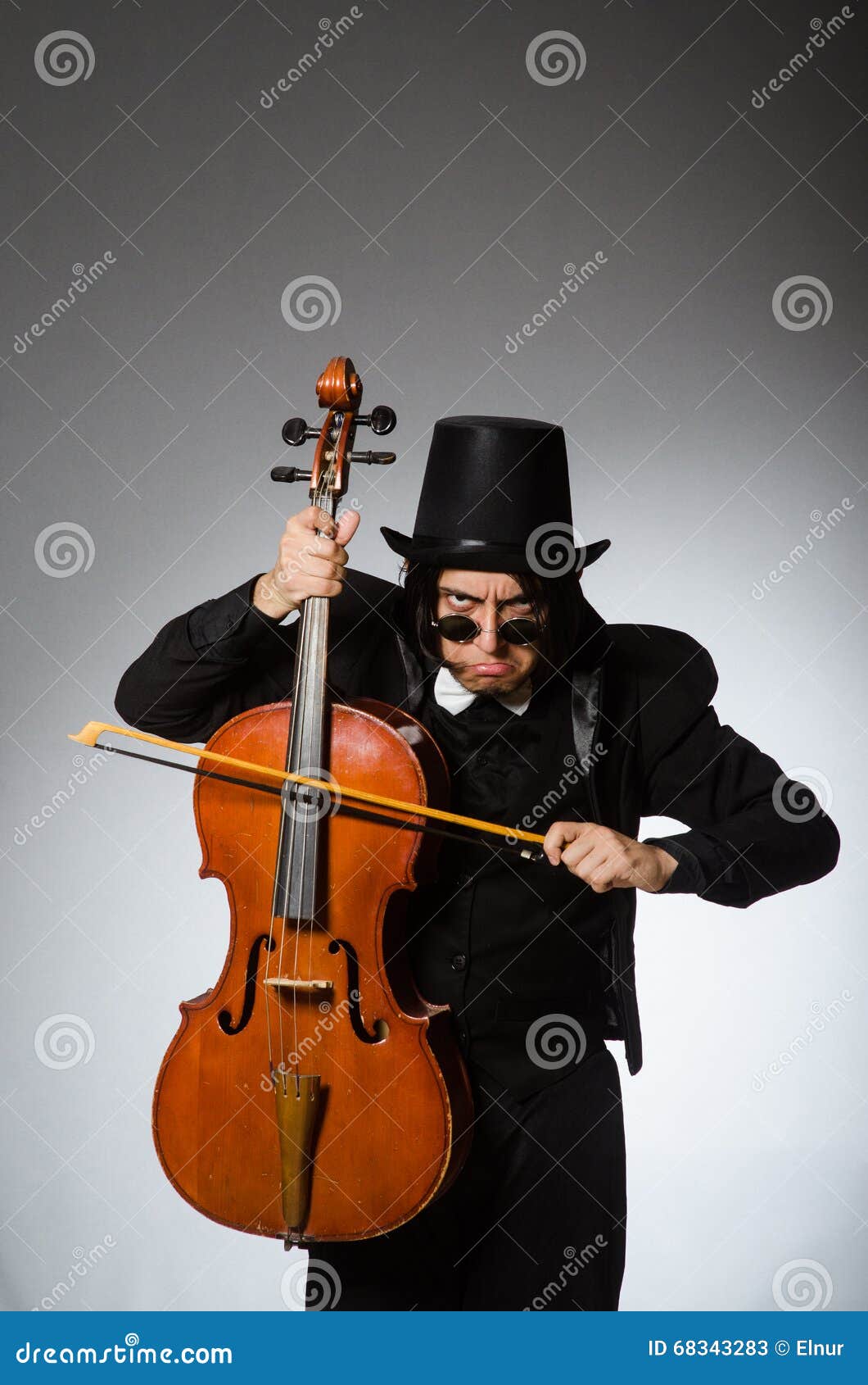 The Man in Musical Art Concept Stock Image - Image of music, fiddle ...