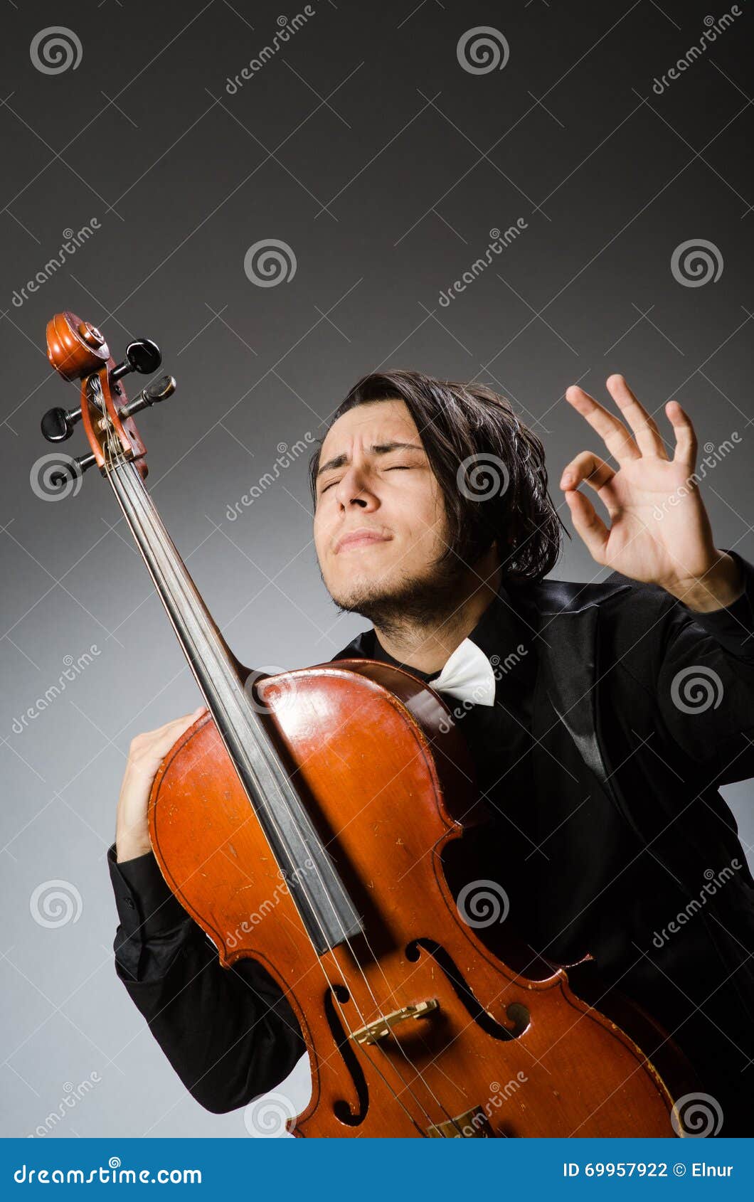 The Man in Musical Art Concept Stock Photo - Image of music, player ...