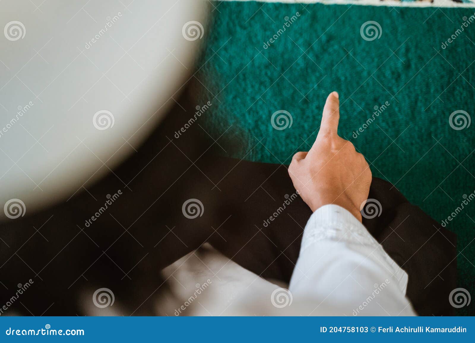 Man muslim doing prayer stock image. Image of modern - 204758103