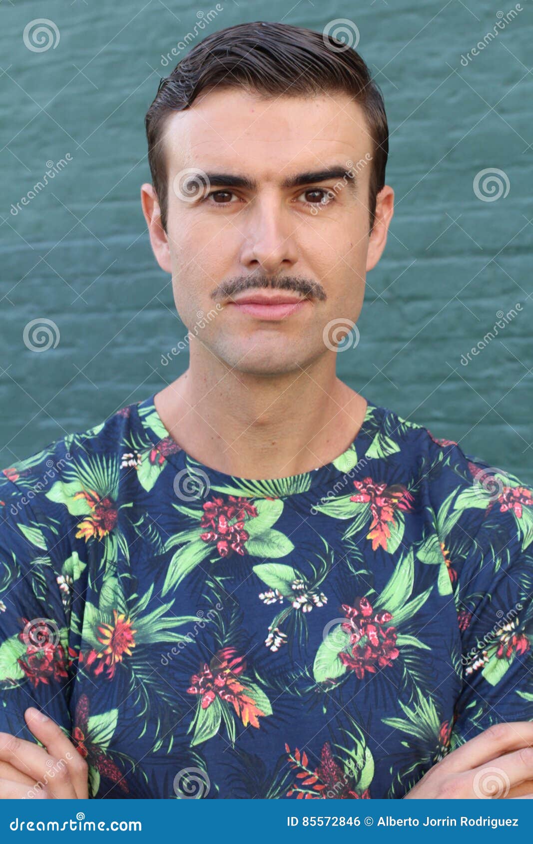 Man with a Mustache - Stock Image Stock Photo - Image of holding ...