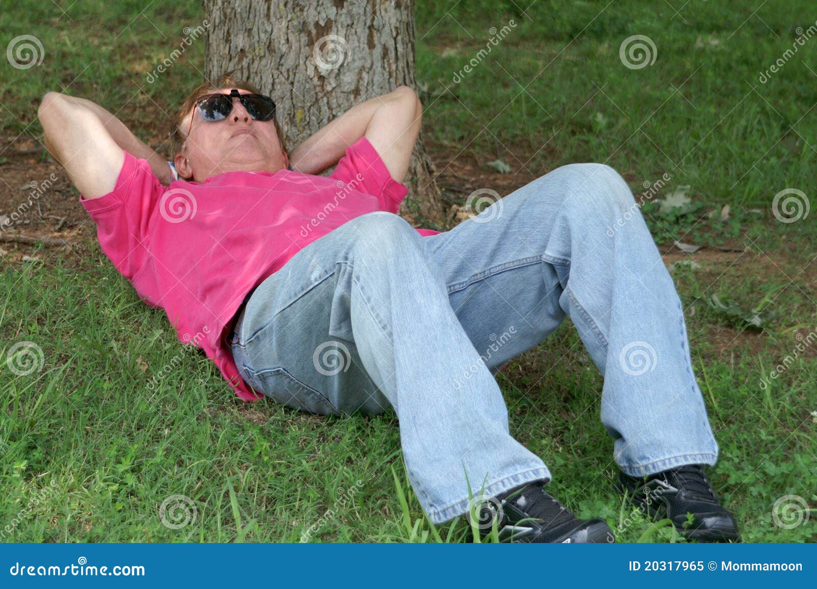 Man Napping on Ground stock image. Image of leisure, dreaming - 20317965