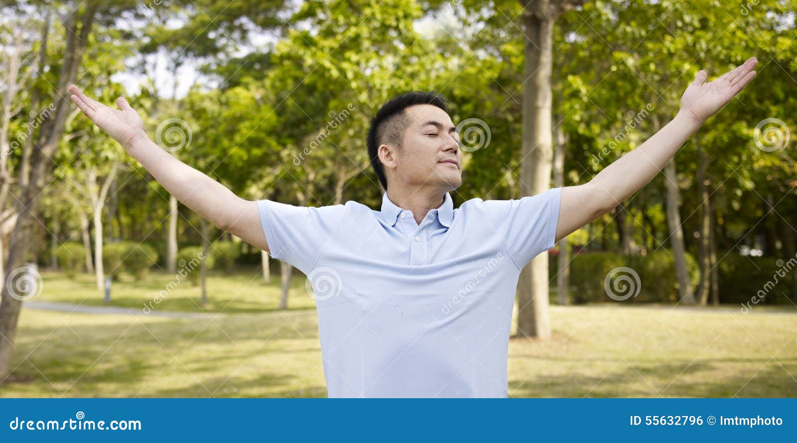Man in nature stock photo. Image of grass, nature, breath - 55632796