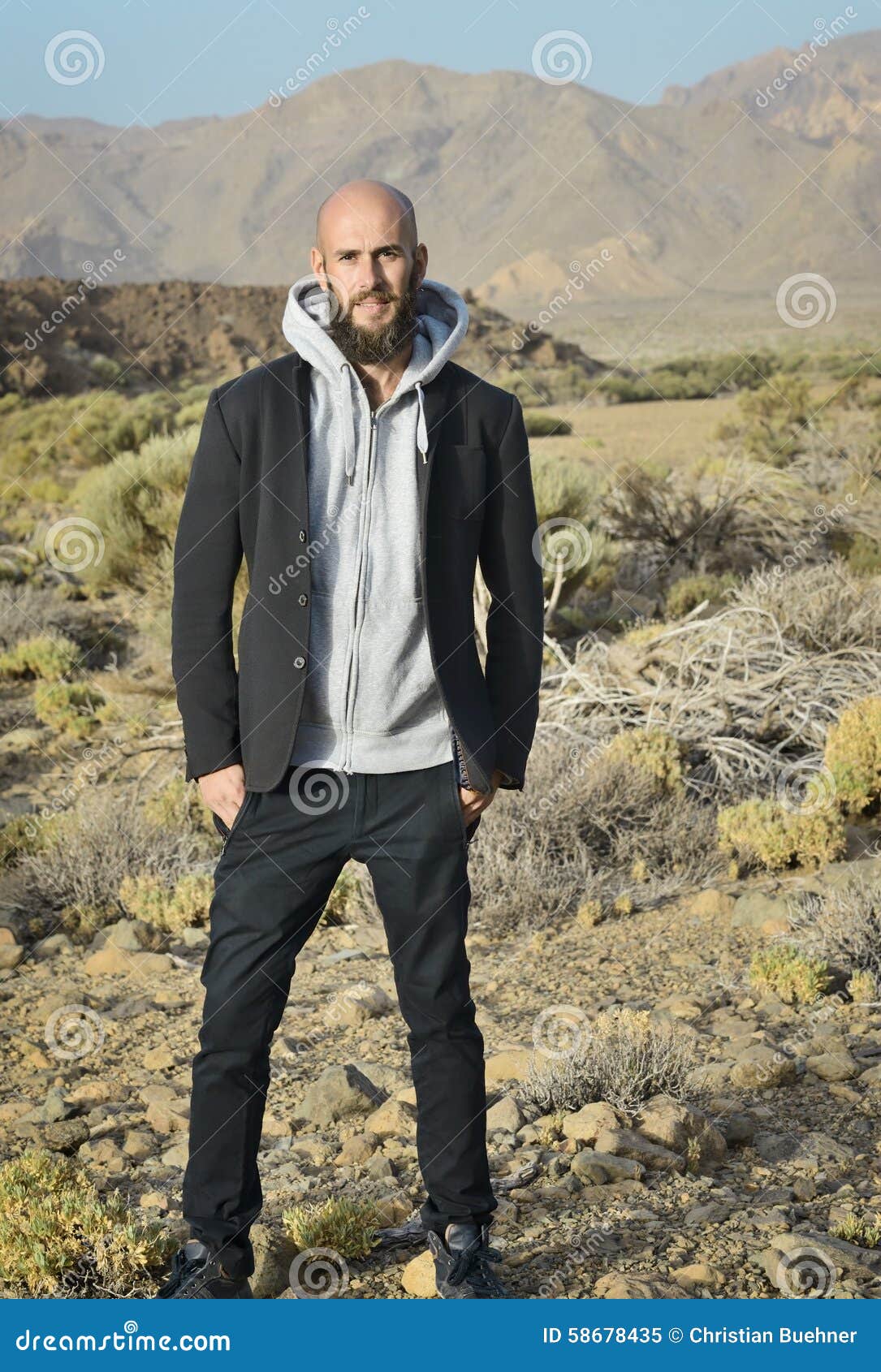 Man in nature stock image. Image of muscular, bushes - 58678435