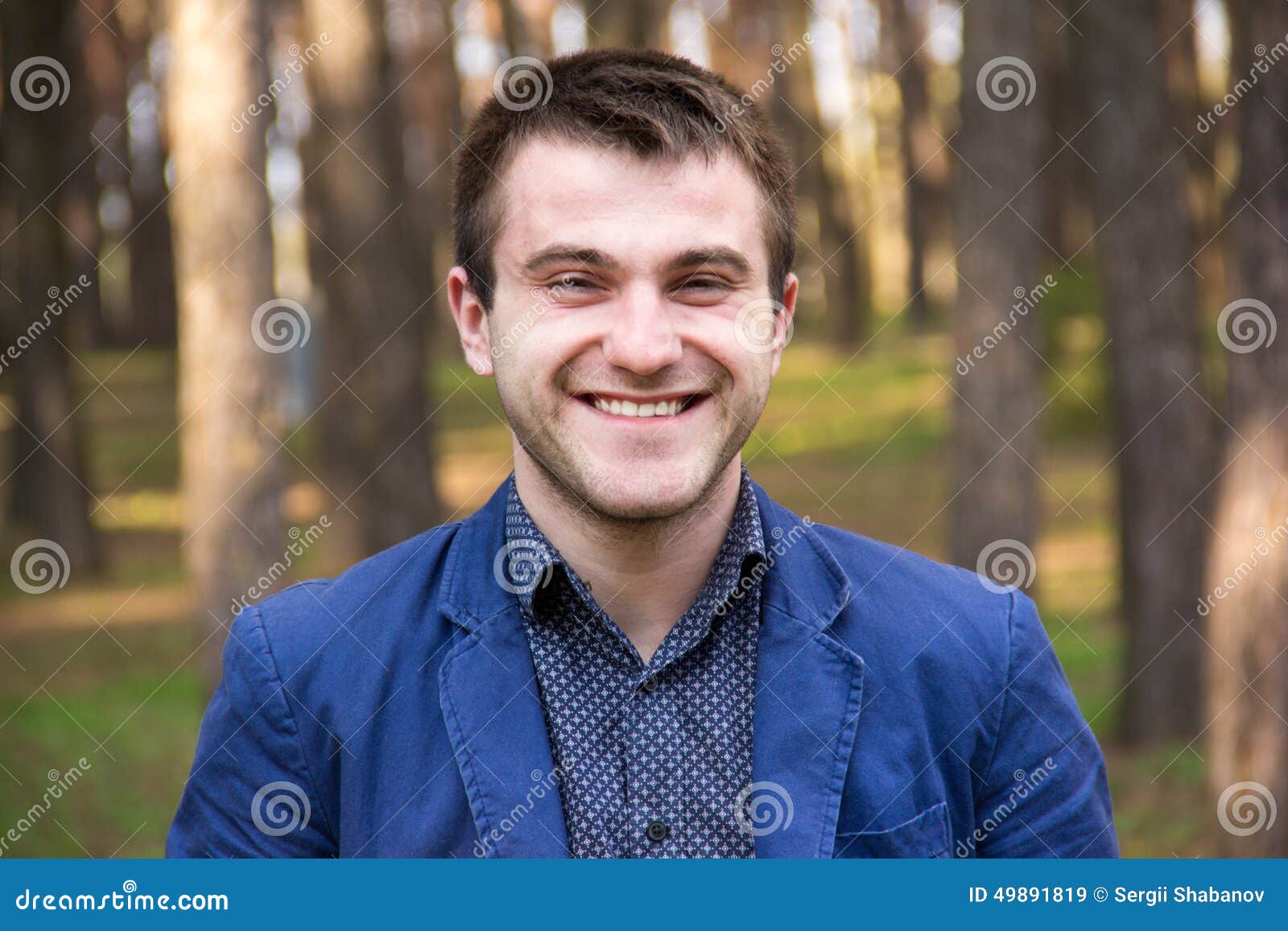 Man in nature stock image. Image of outdoor, modern, happy - 49891819