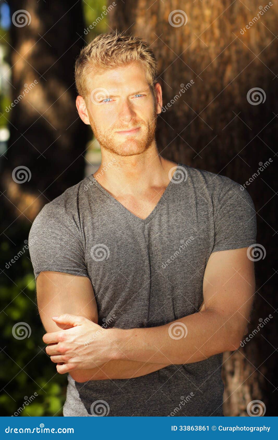 Man in nature stock image. Image of caucasian, cute, body - 33863861