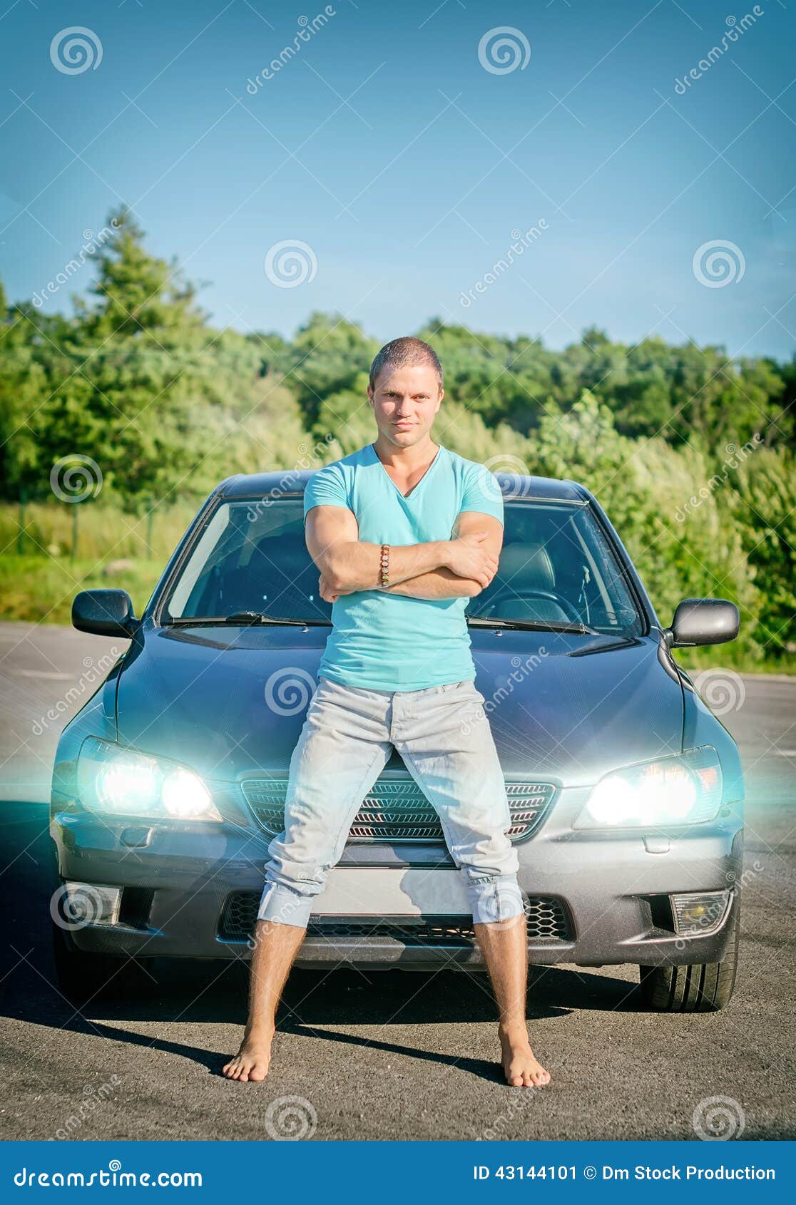 Man near the car. stock image. Image of drive, fashion - 43144101