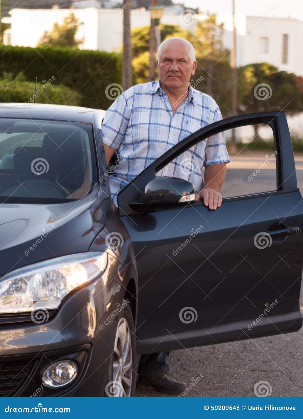 Man near car. stock photo. Image of inside, portrait - 59209648